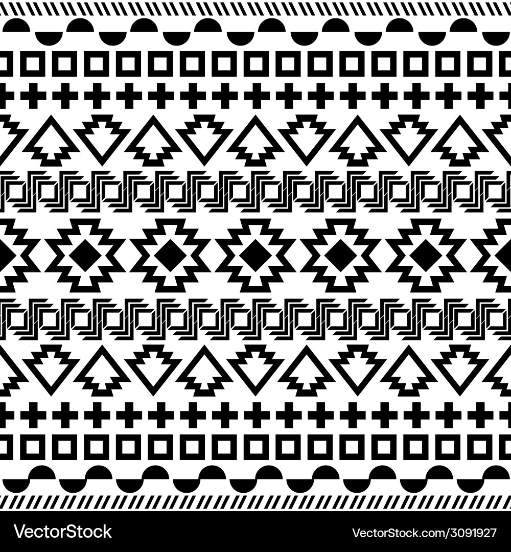 Aztec Seamless Pattern Royalty Free Vector Image