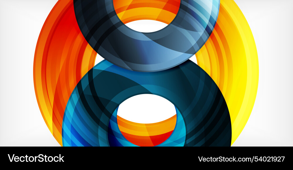 Circles round elements ring shapes premium Vector Image