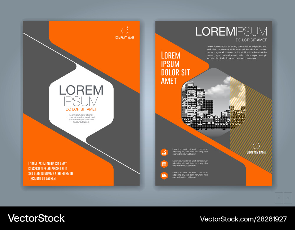 Cover annual report 1523 Royalty Free Vector Image