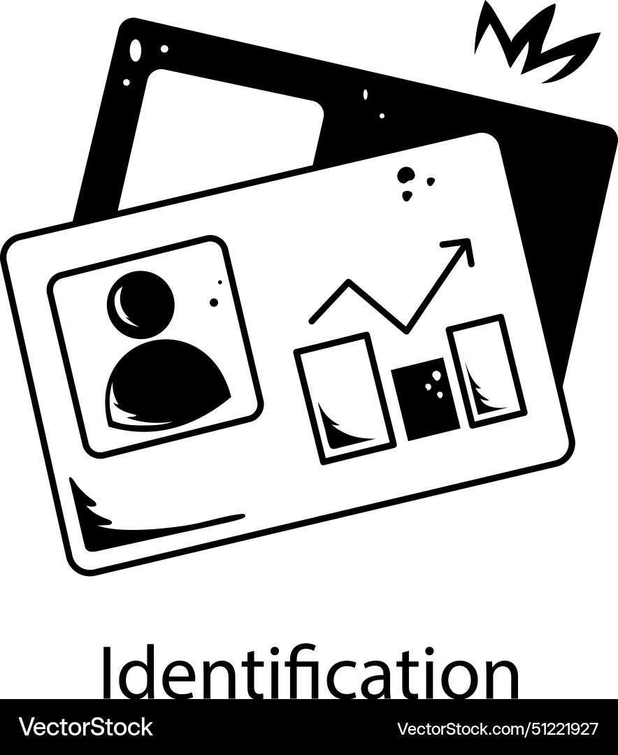 Identification Royalty Free Vector Image - VectorStock