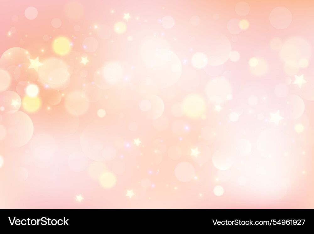 Pink Bokeh Background with Golden Glitter – Royalty-Free Vector ...