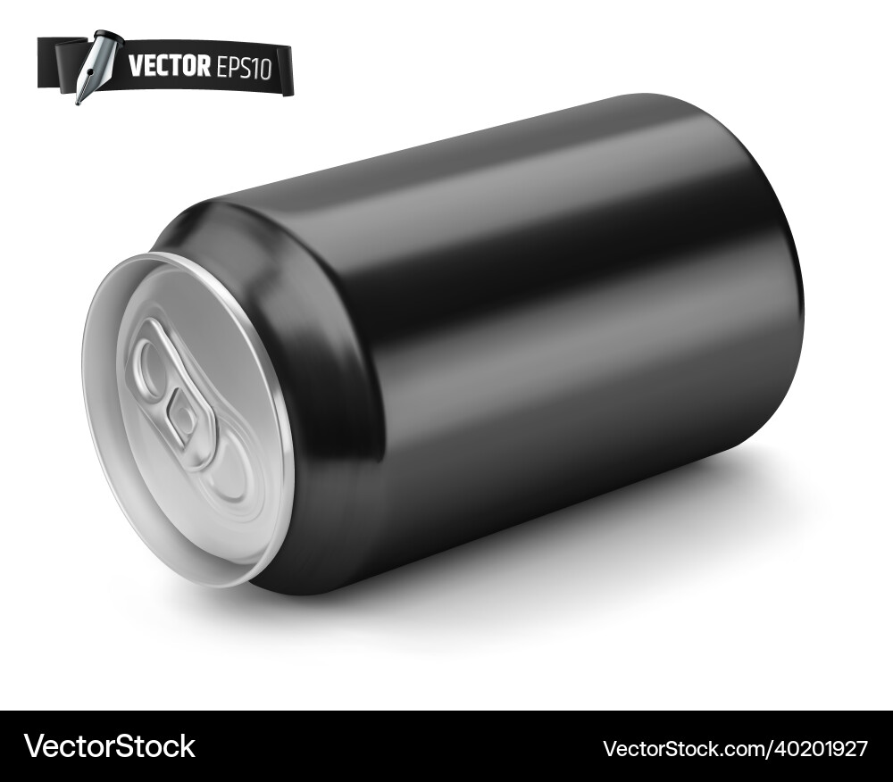 Realistic soda can Royalty Free Vector Image - VectorStock