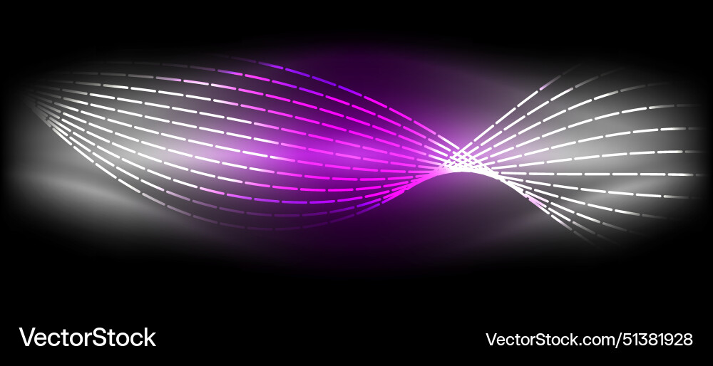 A beautiful purple and white wave set against a Vector Image