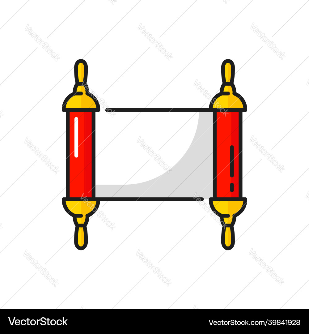 Chinese festive scroll isolate new year manuscript