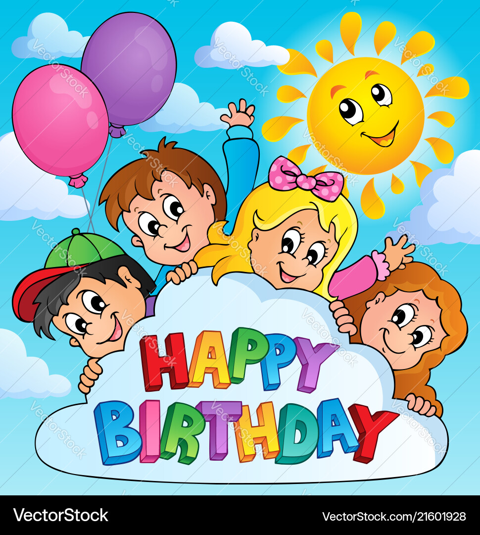 Happy birthday topic image 6 – Royalty-Free Vector | VectorStock