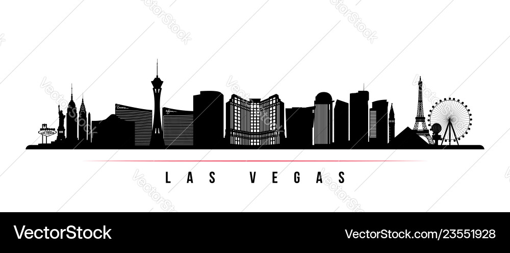 Las Vegas City Skyline Royalty Free Vector Image