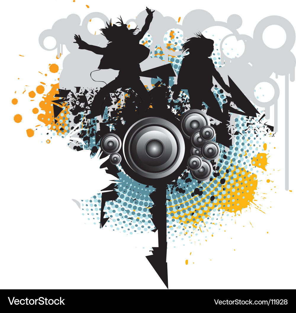 People dancing Royalty Free Vector Image - VectorStock