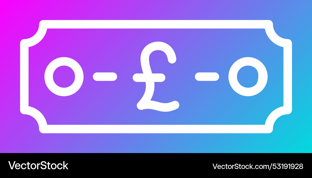 Pound icon design Royalty Free Vector Image - VectorStock