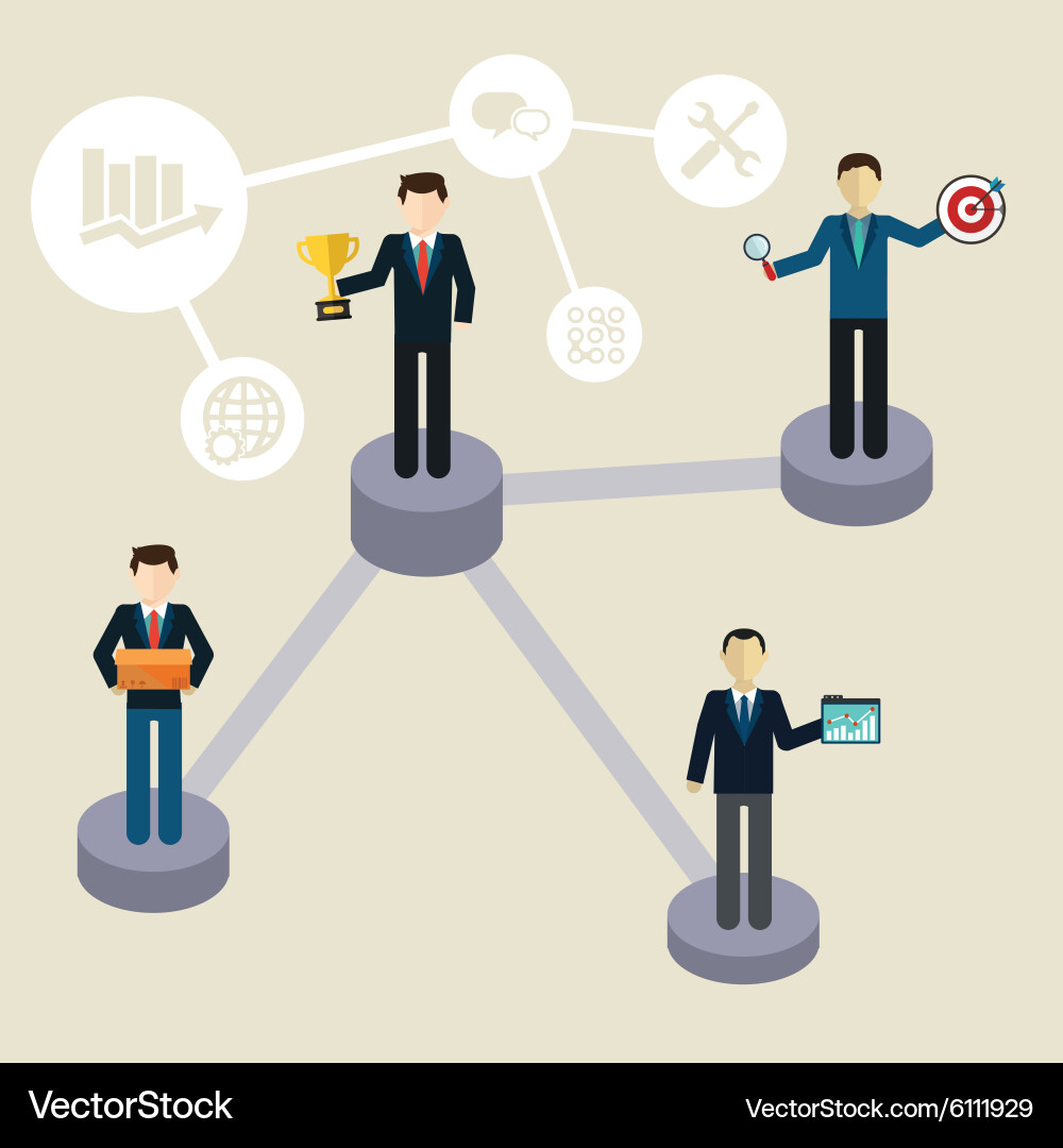 Business board game concept infographic step Vector Image