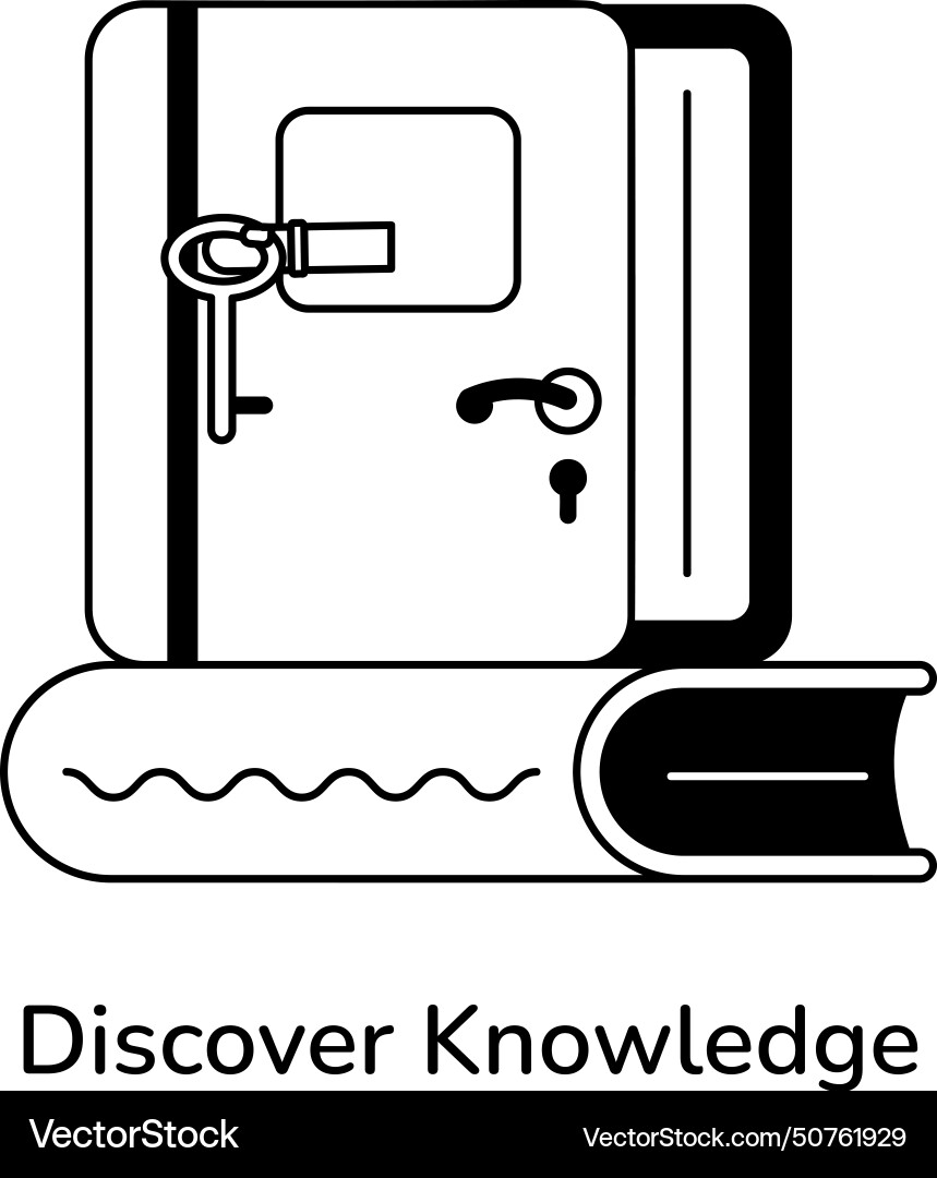 Discover knowledge Royalty Free Vector Image - VectorStock
