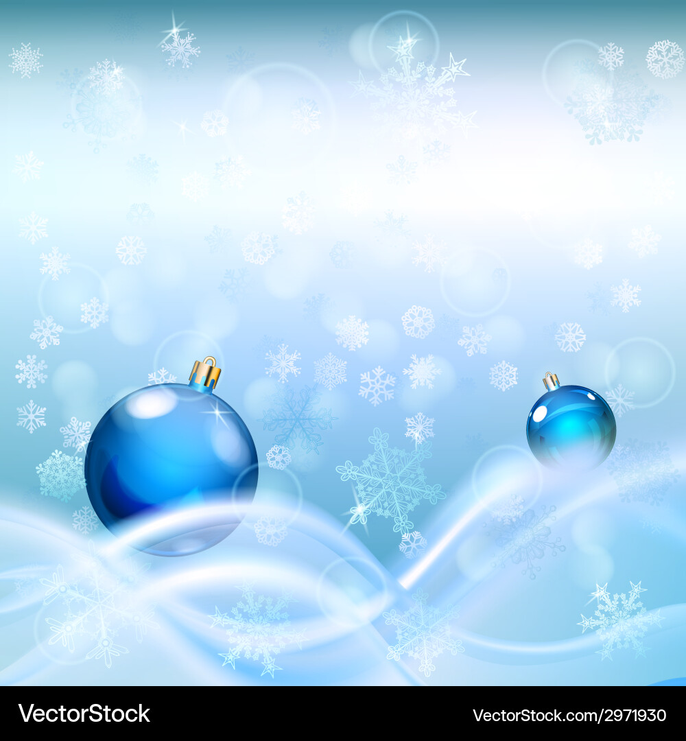 Background with christmas balls Royalty Free Vector Image