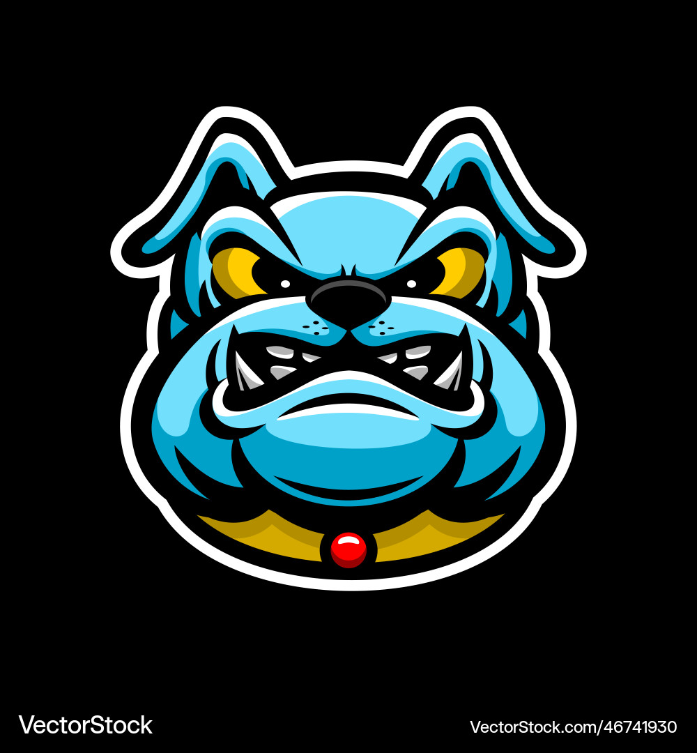 Bulldog angry Royalty Free Vector Image - VectorStock
