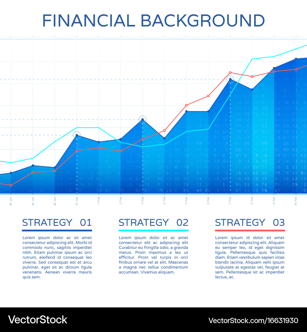 Economic Growth Chart - Business Statistics Vector Image