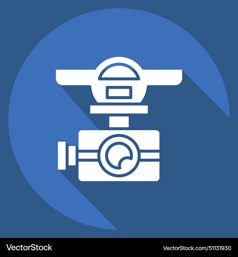 Icon drone camera related to symbol long Vector Image