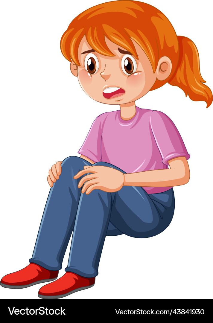 Sad Cartoon Girl Crying