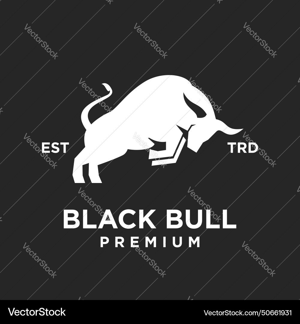 Bull logo icon design Royalty Free Vector Image