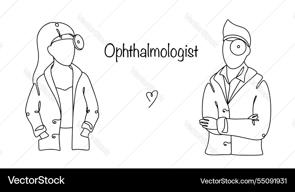 Ophthalmologist Royalty Free Vector Image - VectorStock