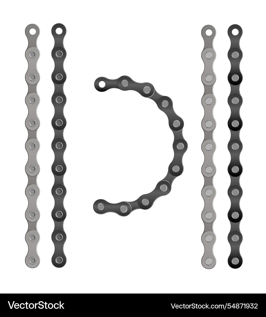 Bicycle chain design cartoon Royalty Free Vector Image