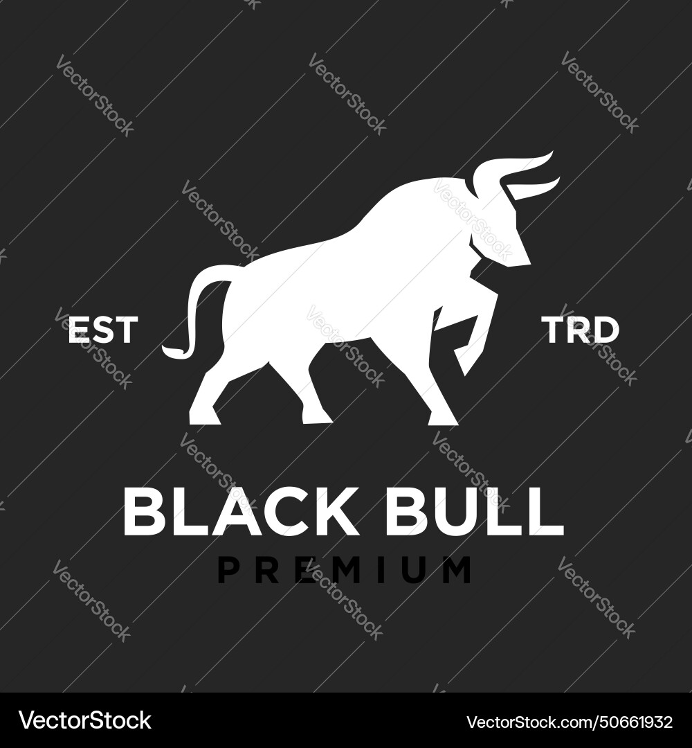 Bull logo icon design Royalty Free Vector Image