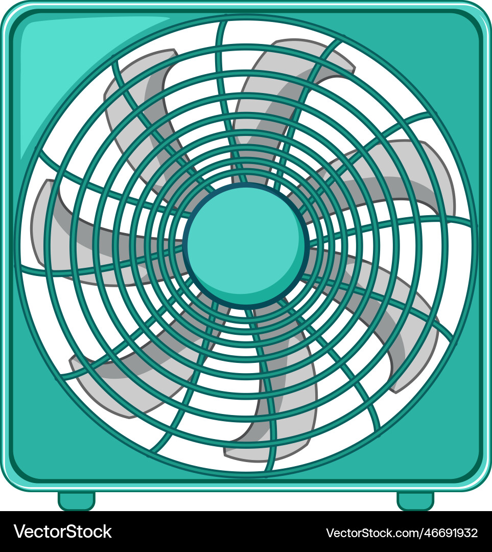 Object electric fan cartoon Royalty Free Vector Image