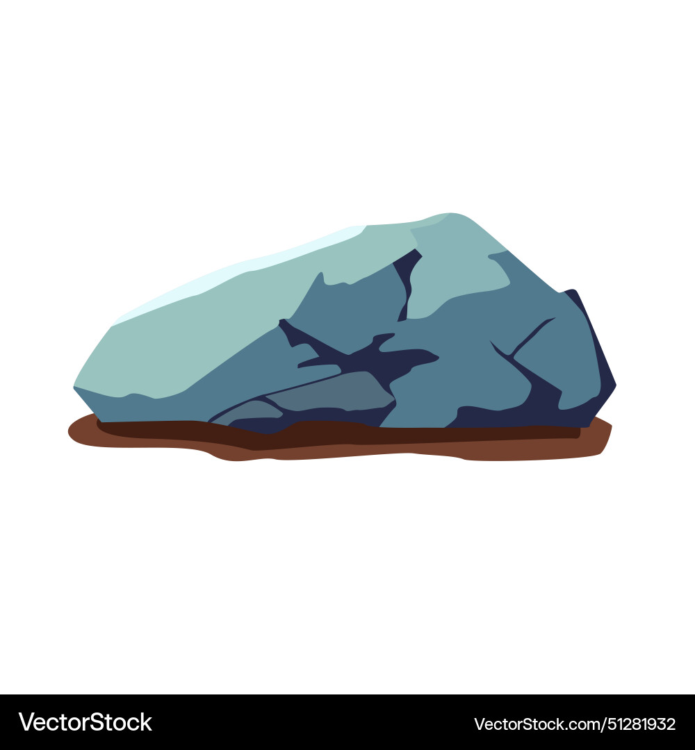 Rock stone design template Royalty Free Vector Image