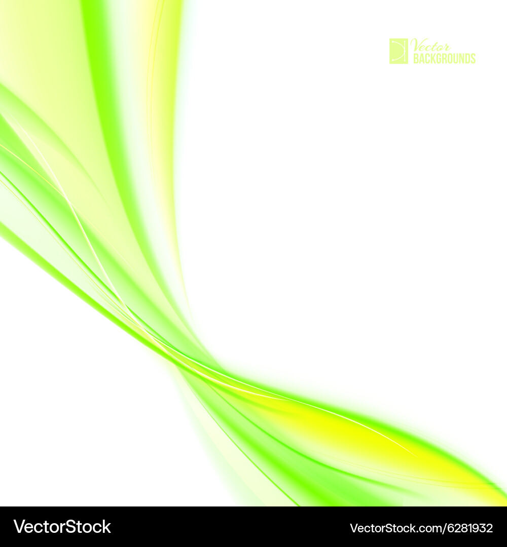Shining green flow Royalty Free Vector Image - VectorStock