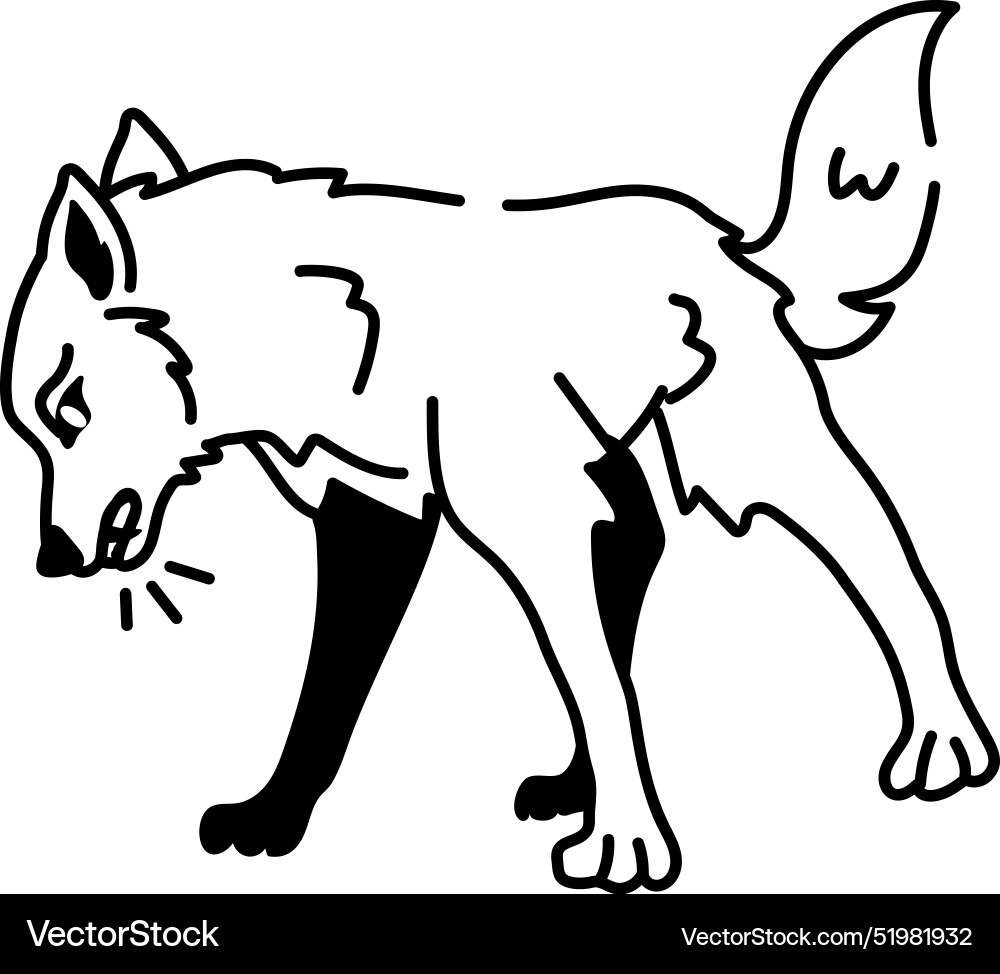 Wolf Royalty Free Vector Image - VectorStock