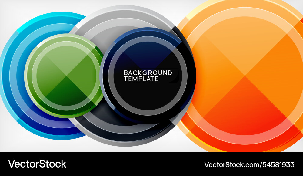 Minimal geometric abstract background circle Vector Image