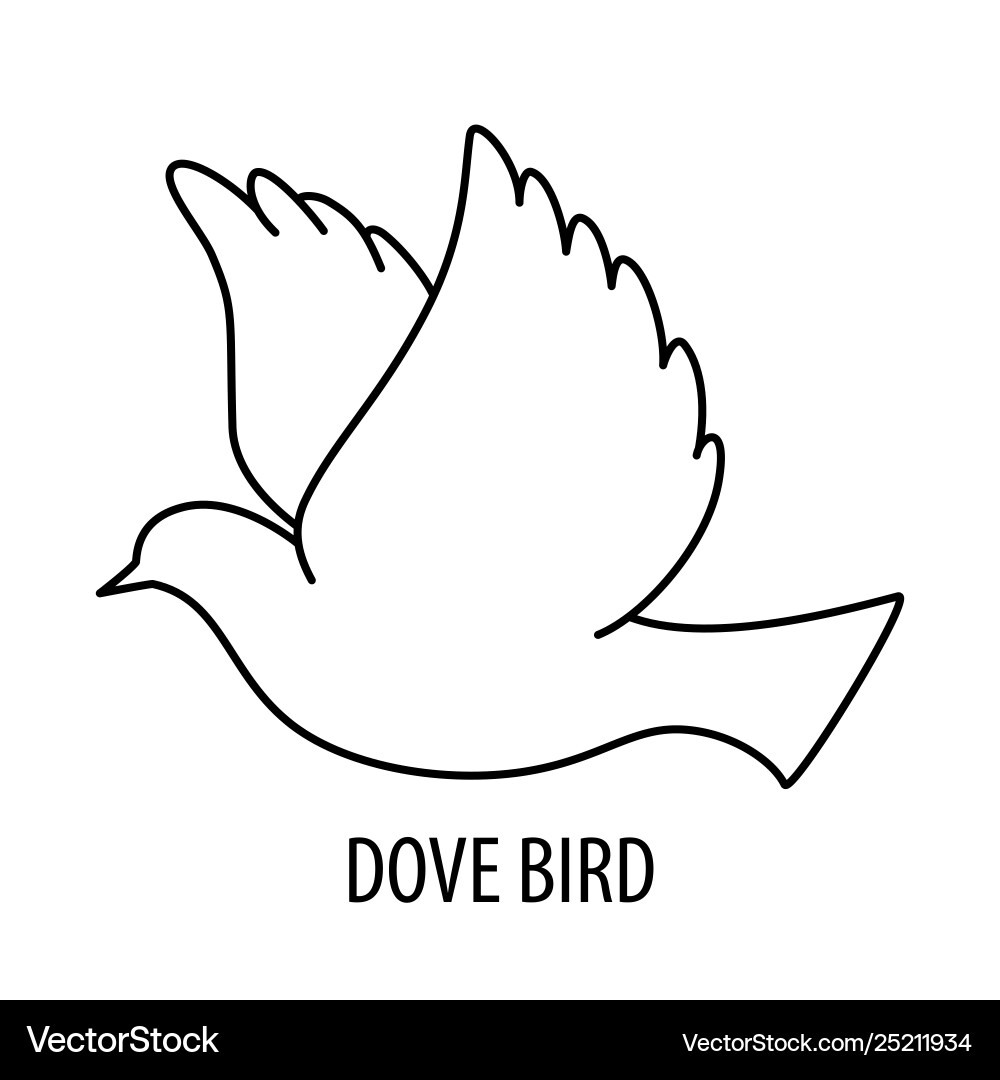 Dove bird icon Royalty Free Vector Image - VectorStock