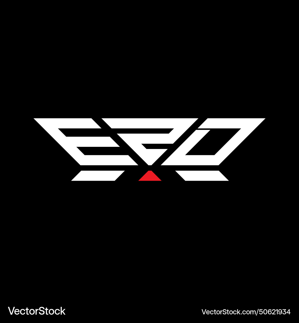 Ezd letter logo design simple and modern Vector Image