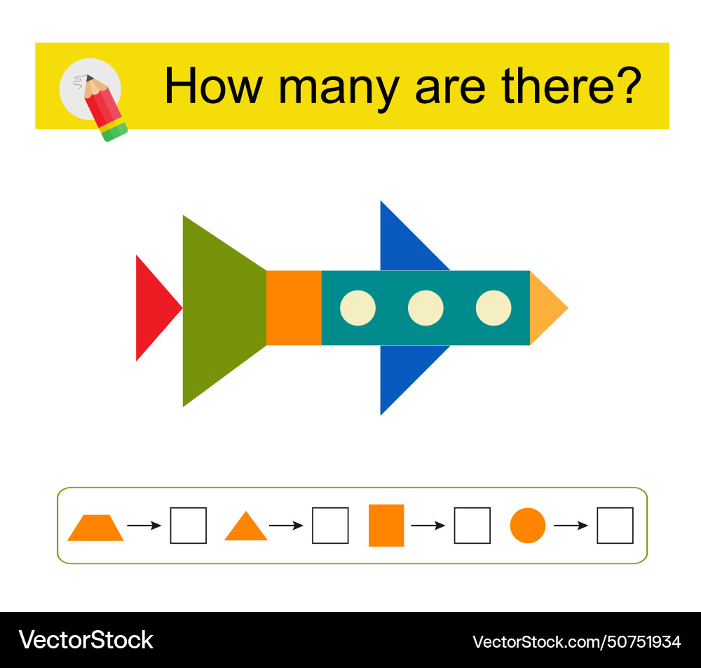 Math activity for kids number range up to 5 Vector Image