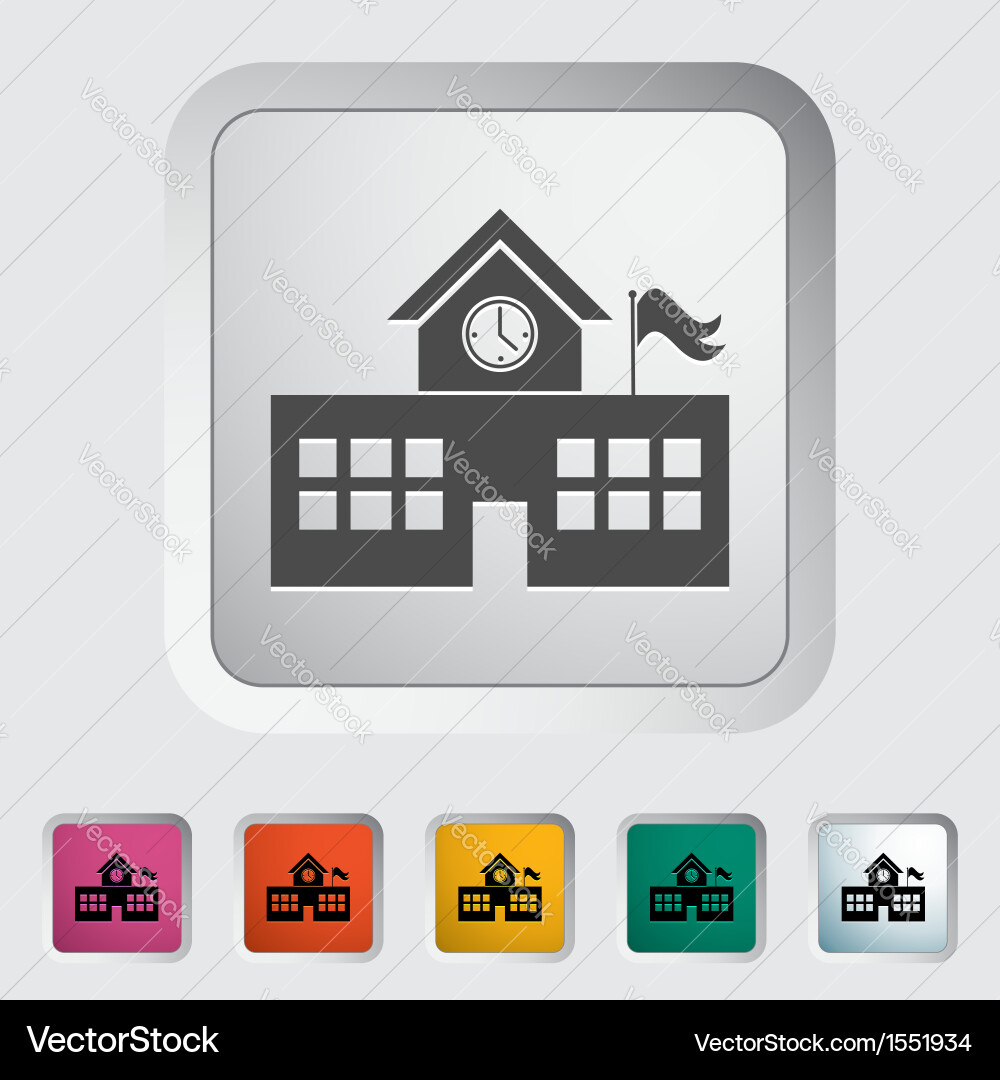 School building Royalty Free Vector Image - VectorStock