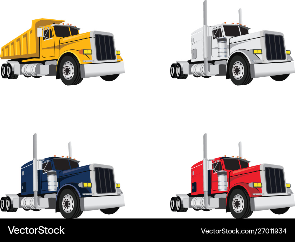 Trucks design Royalty Free Vector Image - VectorStock