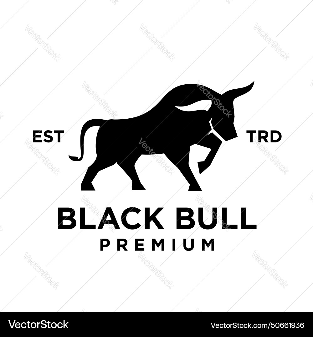 Bull logo icon design Royalty Free Vector Image