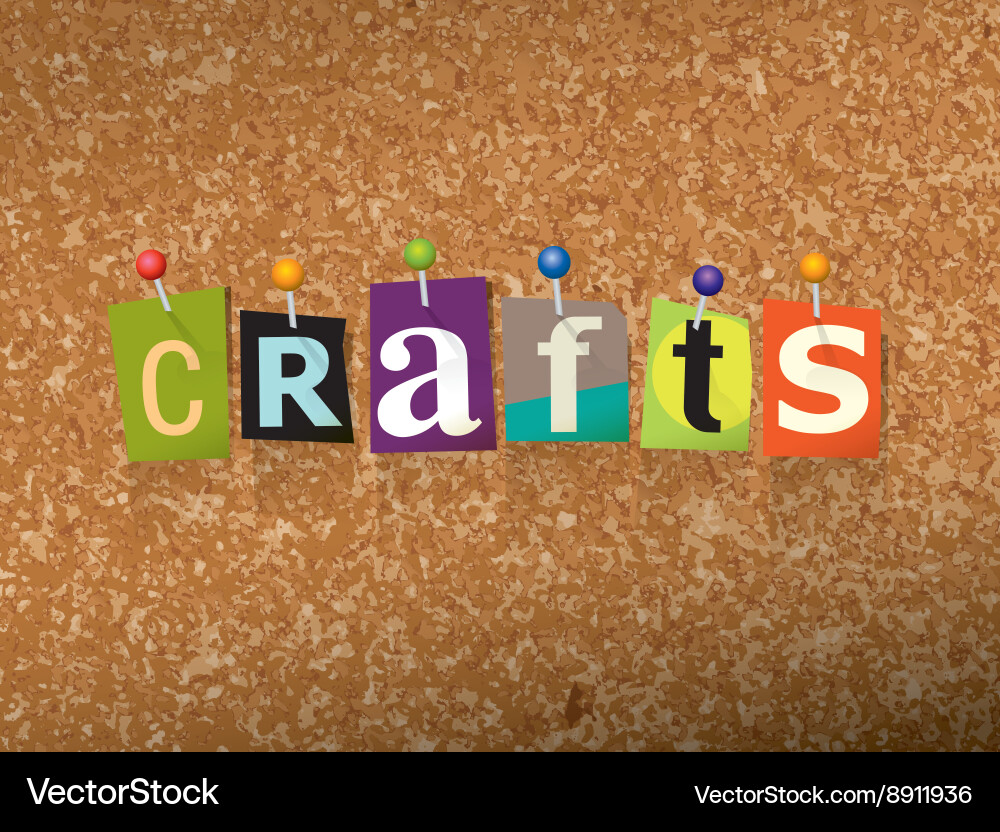 Crafts concept Royalty Free Vector Image - VectorStock