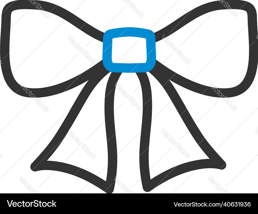 Party bow icon Royalty Free Vector Image - VectorStock