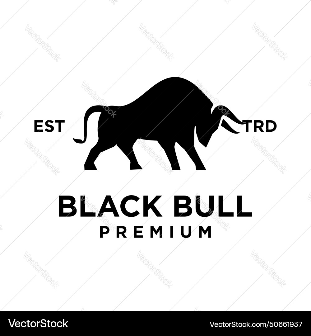 Bull logo icon design Royalty Free Vector Image