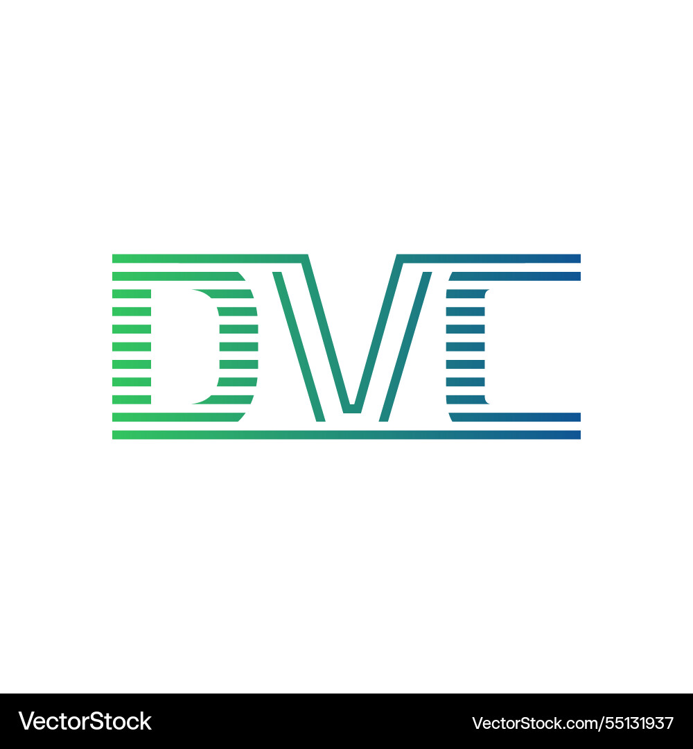Modern dvc logo design letter minimalist Vector Image
