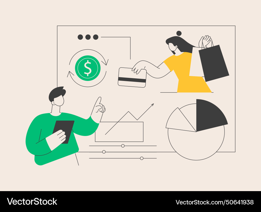 Consumer behaviour abstract concept Royalty Free Vector Consumer behaviour abstract concept Royalty Free Vector