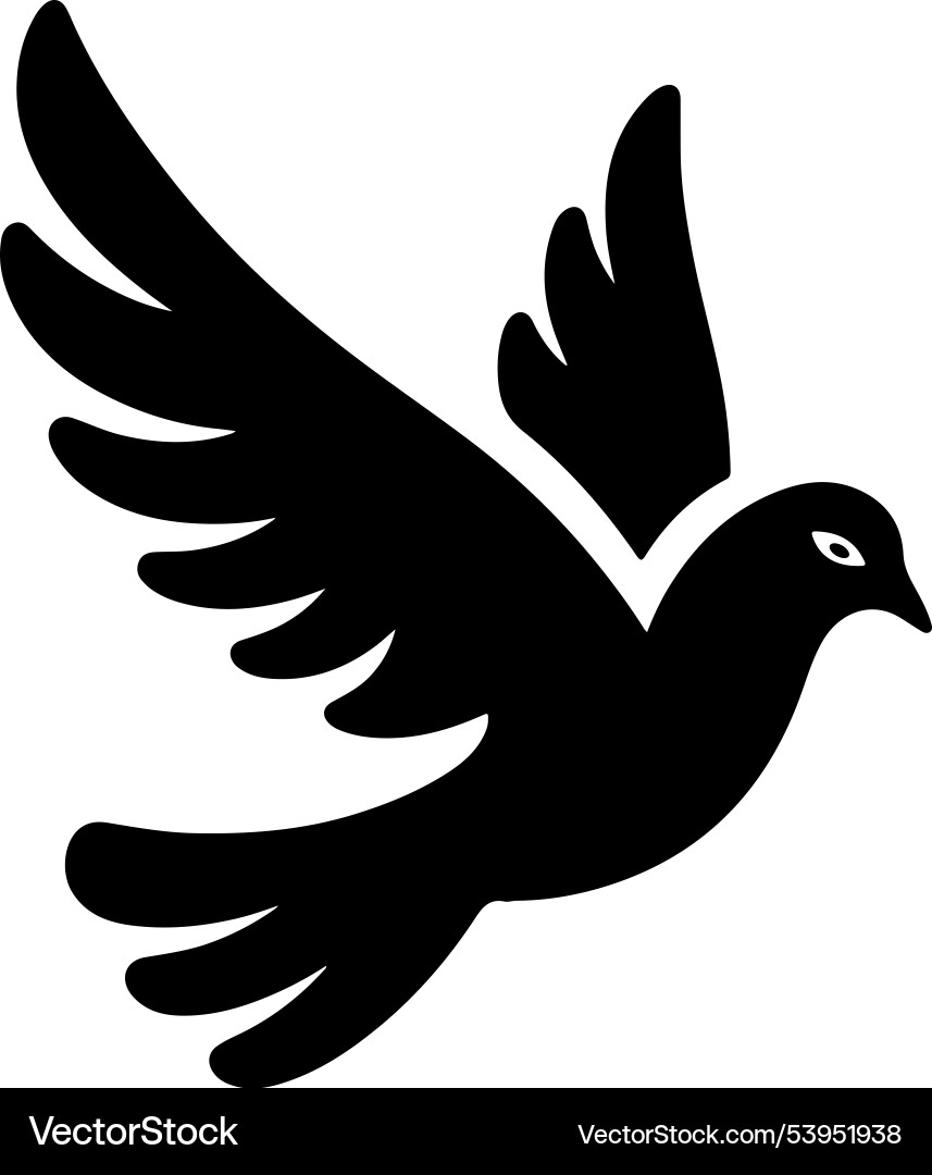 Dove icon art design Royalty Free Vector Image