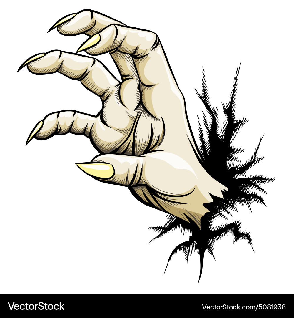 Grabbing hand Royalty Free Vector Image - VectorStock
