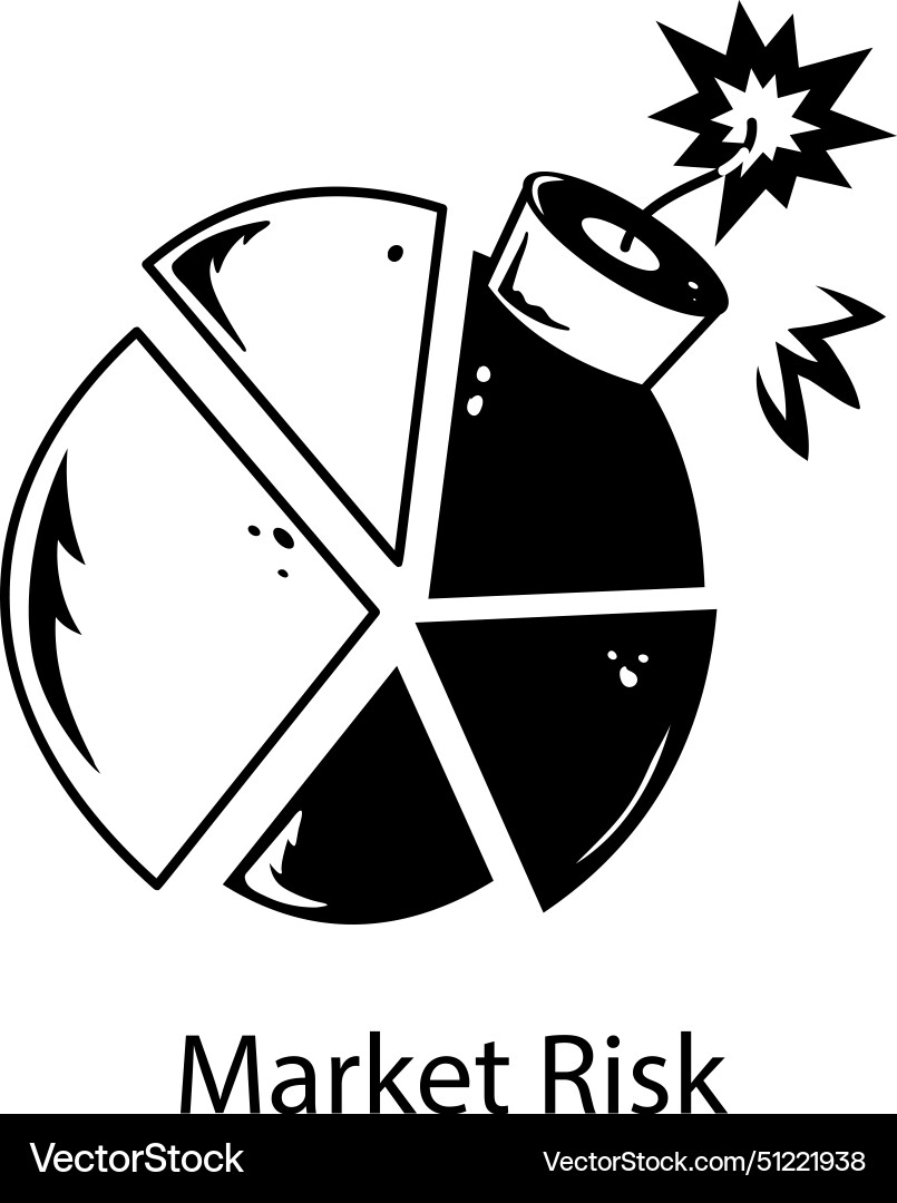 Market risk Royalty Free Vector Image - VectorStock