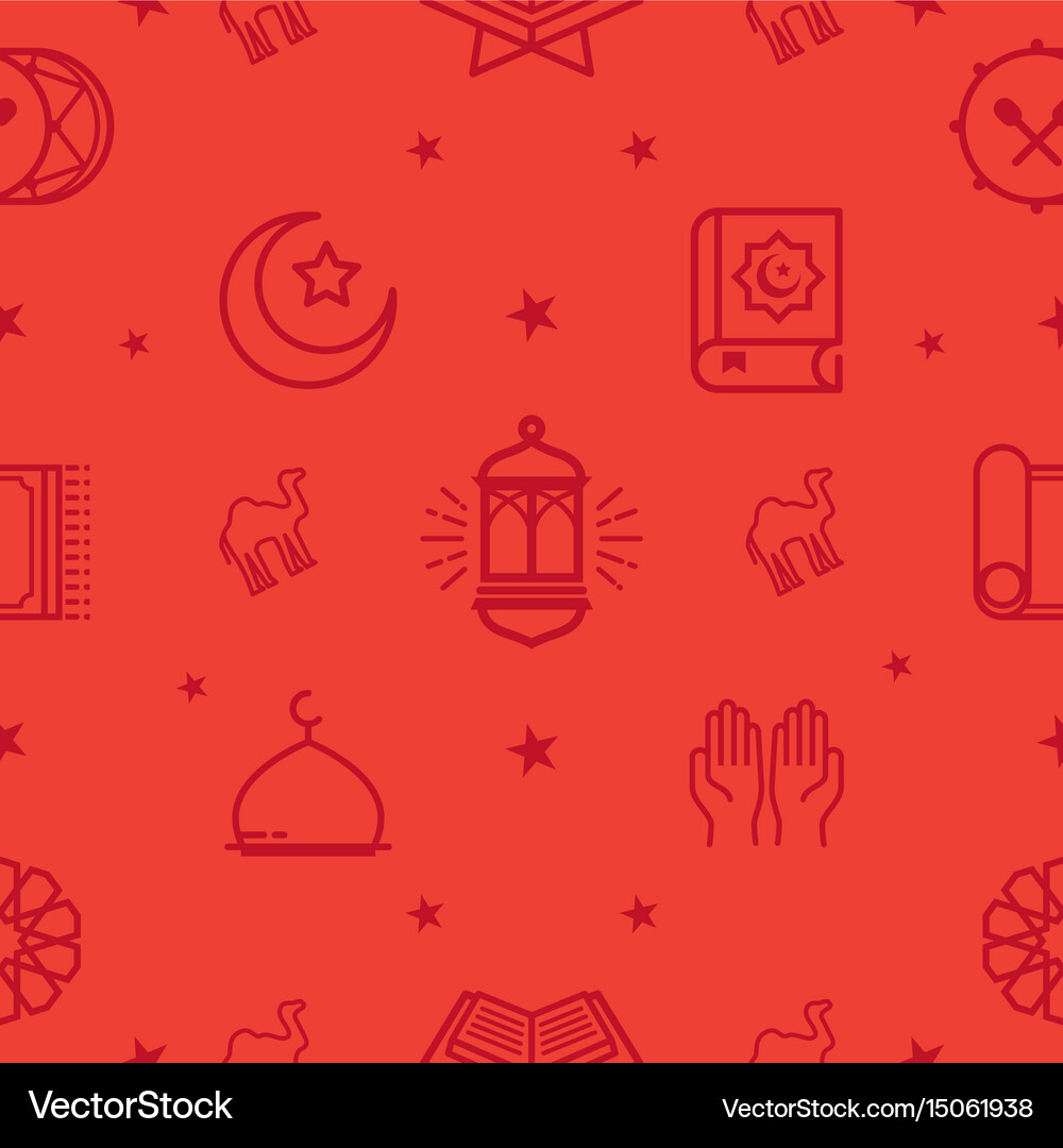 Ramadhan kareem pattern Royalty Free Vector Image
