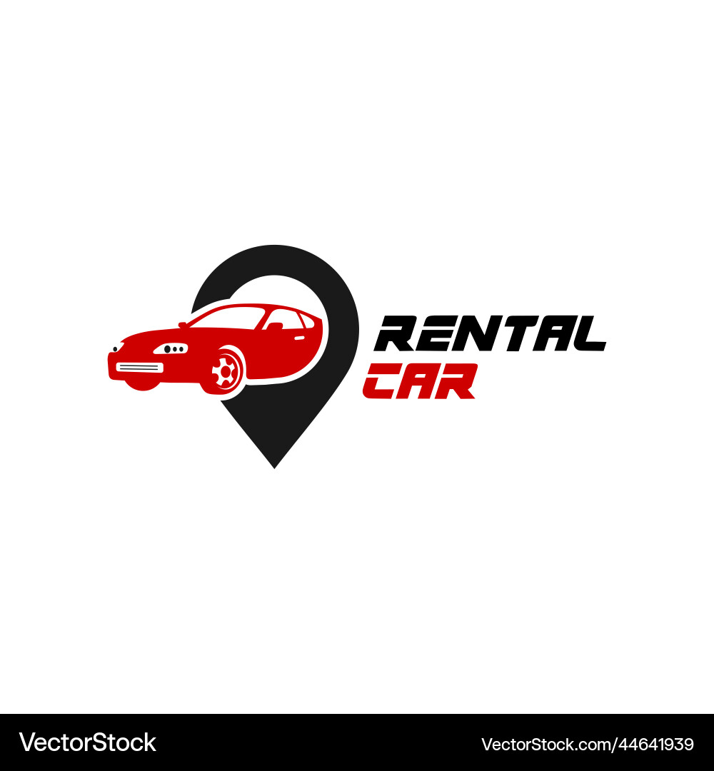 Car rental logo design Royalty Free Vector Image Car rental logo design Royalty Free Vector Image