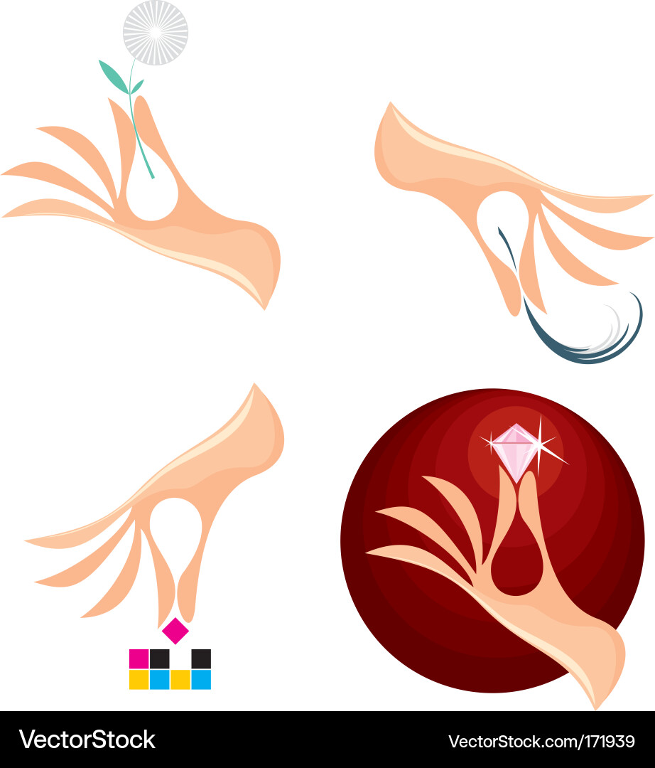 Creative hands Royalty Free Vector Image - VectorStock