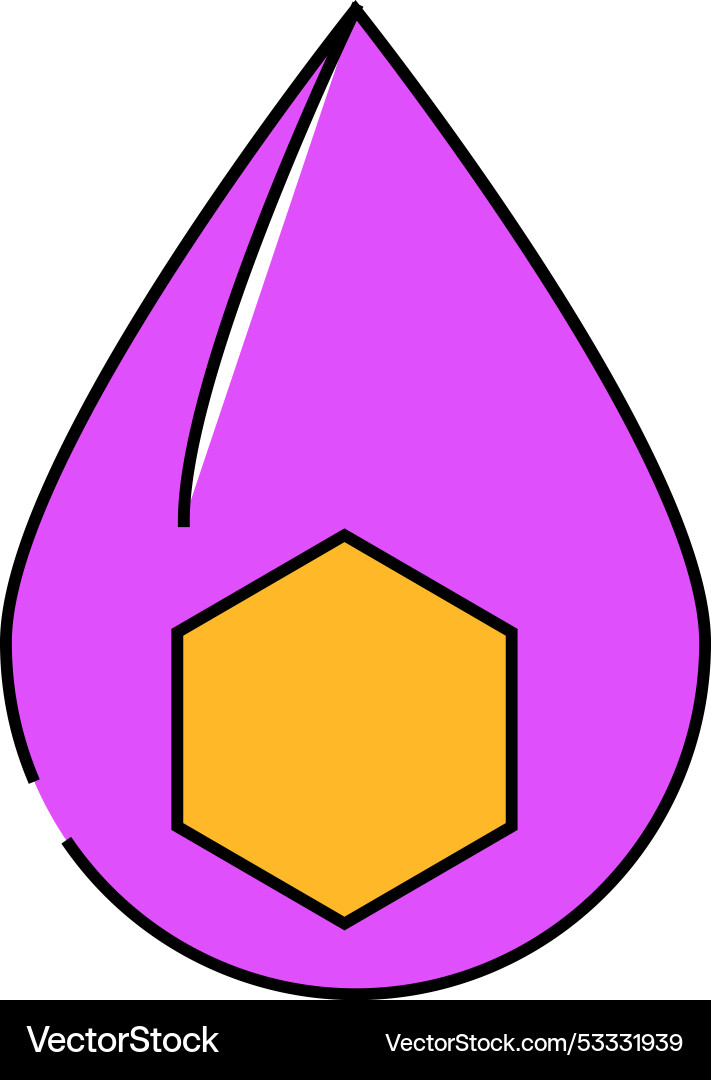 Fats nutrition fact icon color Royalty Free Vector Image