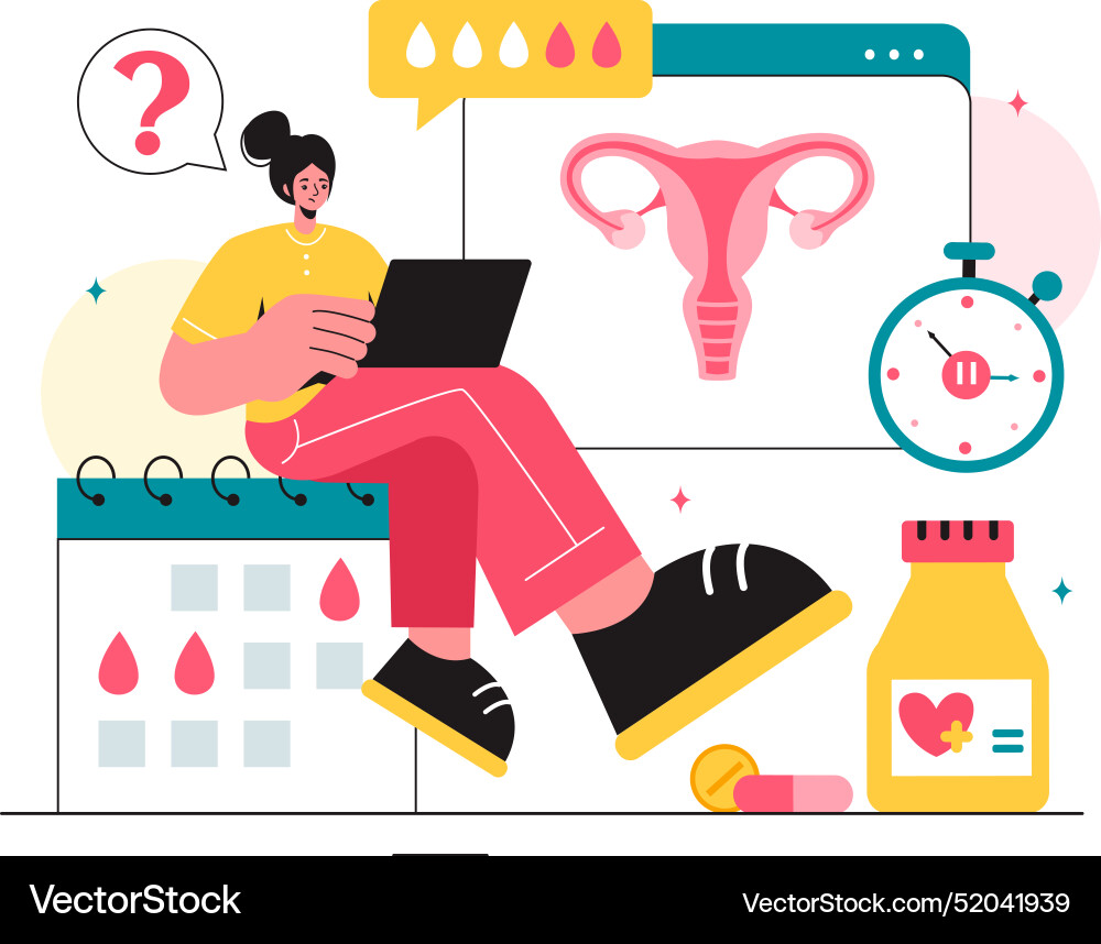 Hrt or hormone replacement therapy acronym Vector Image