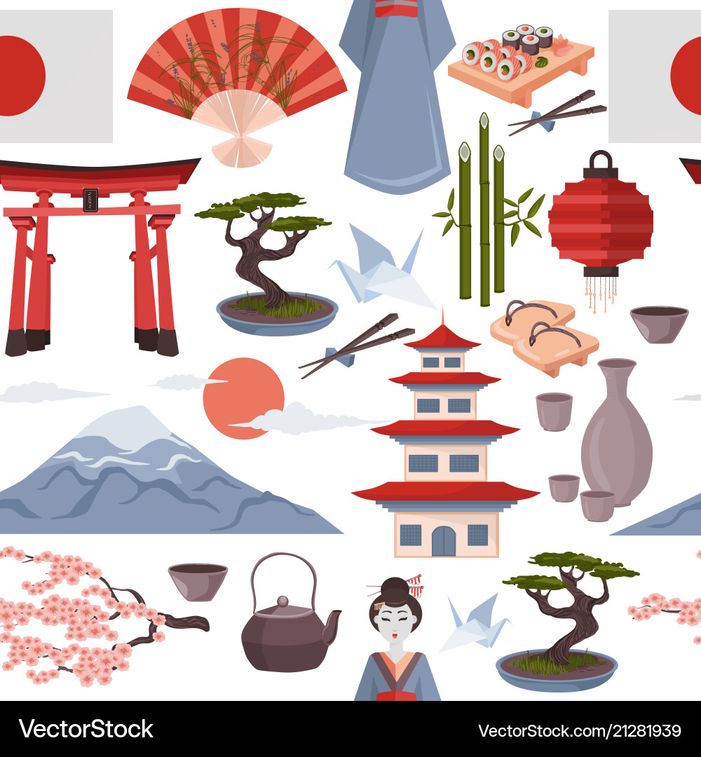 Japanese pattern Royalty Free Vector Image - VectorStock