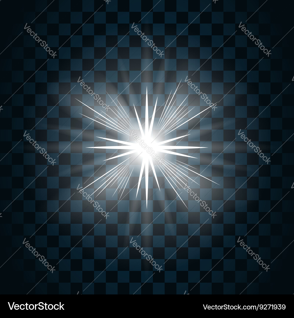 Sparkle Licht Stern 7 Lizenzfreies Vektorbild