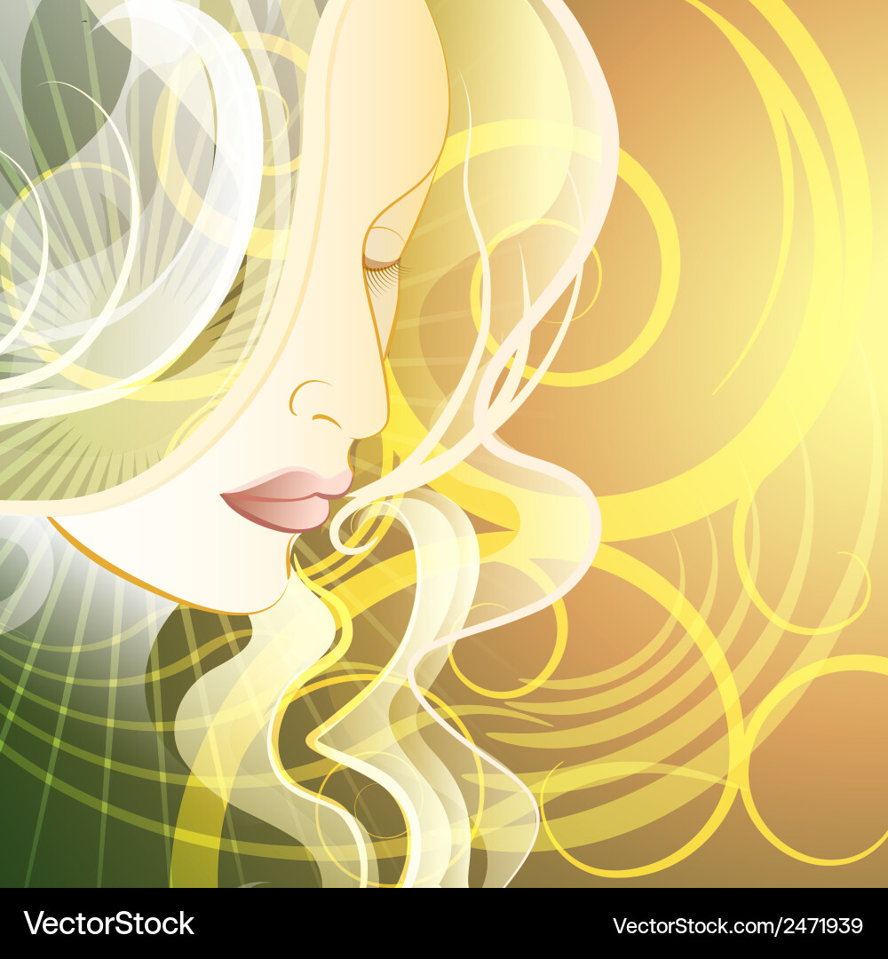 Woman in fantasy style Royalty Free Vector Image